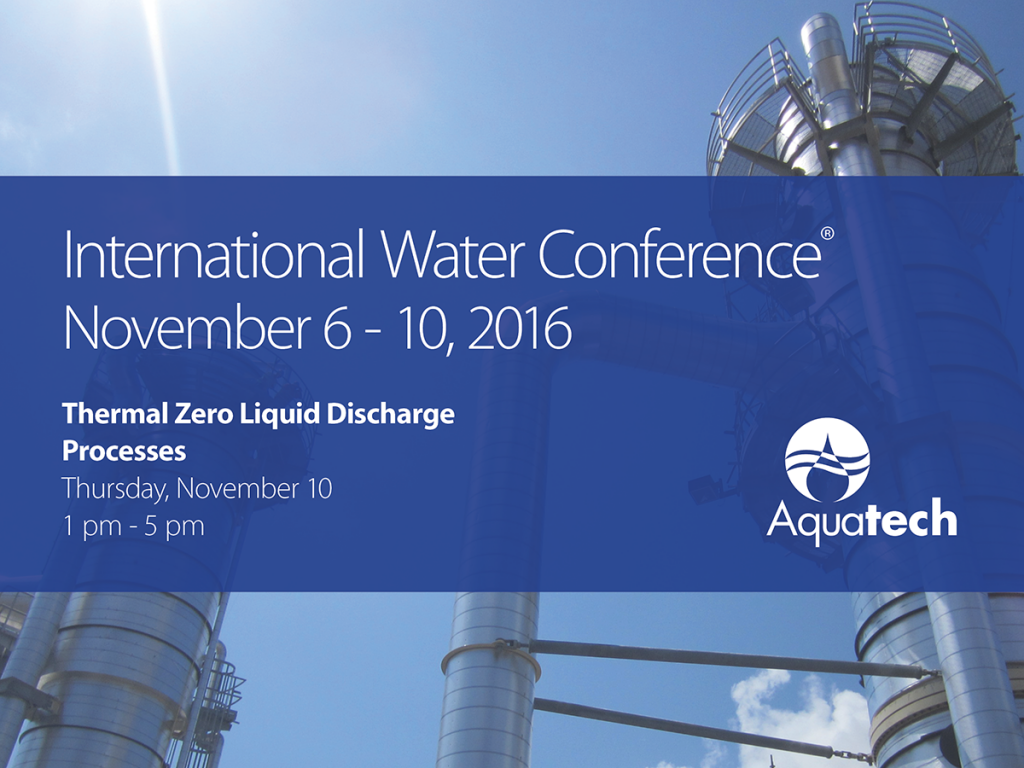 Aquatech Leads Two Workshops During The International Water Conference® (IWC) | Aquatech